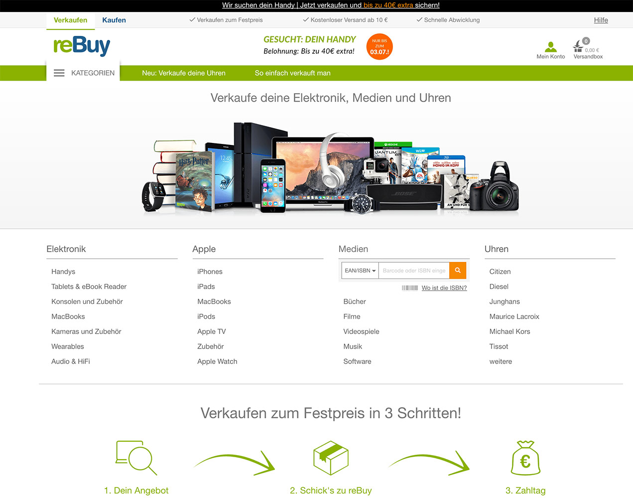Vendre ses appareils électroniques en ligne sur rebuy
